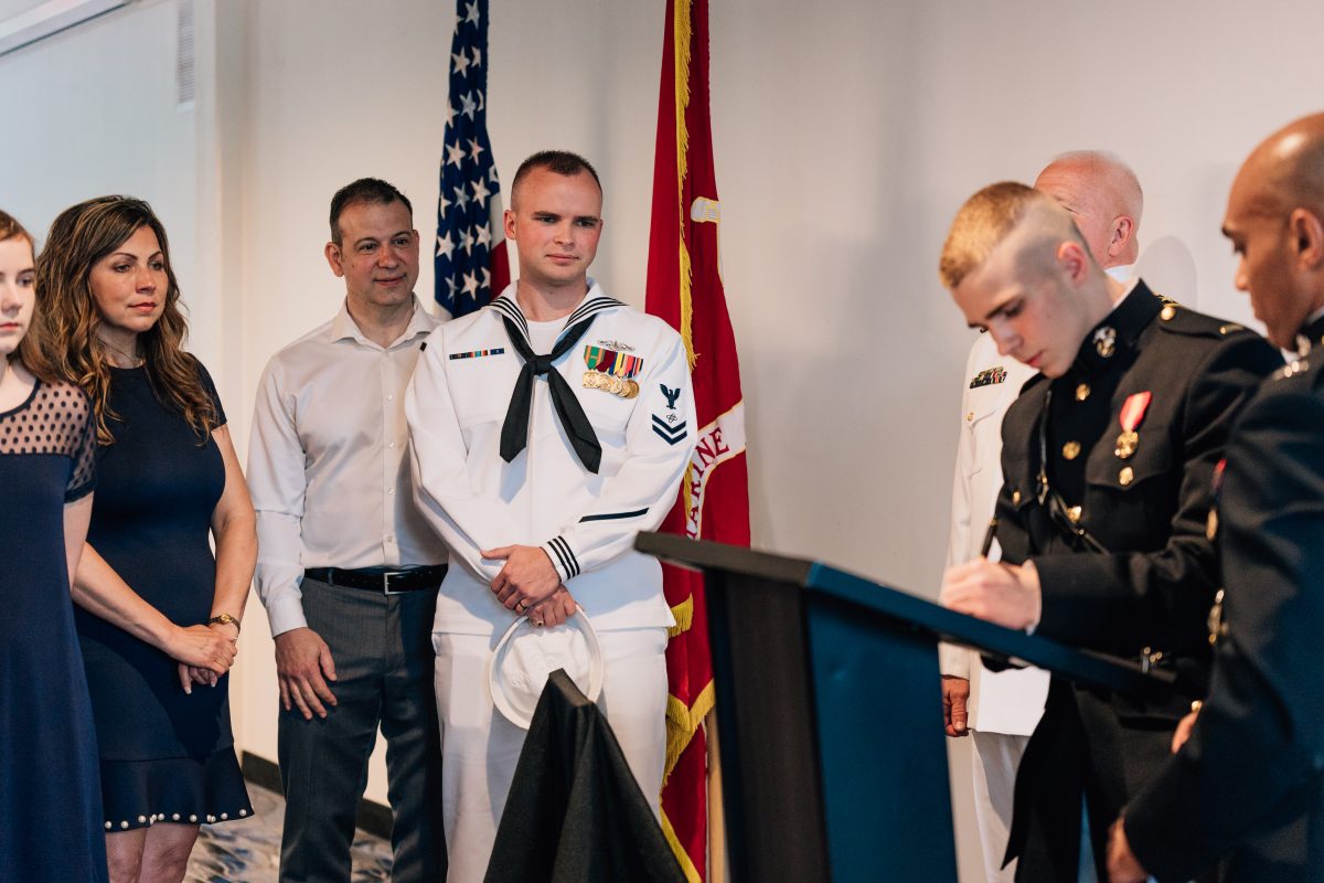 Isaac Ball '22 commissioned into U.S. Marine Corps - Hanover College