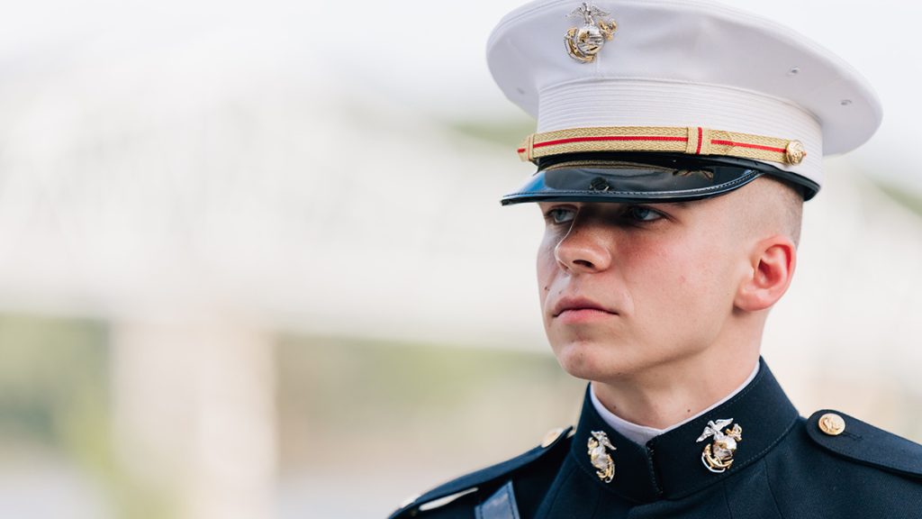 Isaac Ball '22 commissioned into U.S. Marine Corps - Hanover College