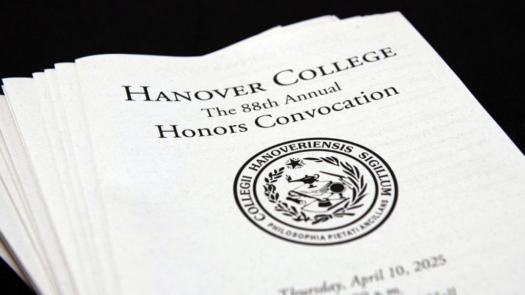 88th-annual Honors Convocation - Hanover College